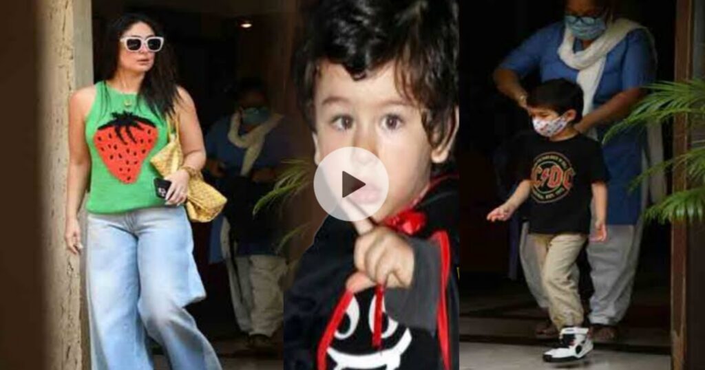 আঙুল উঁচিয়ে আয়ার দিকে তেড়ে গেল তৈমুর!শাসন করলেন না করিনা, ছেলেকে আদর ...