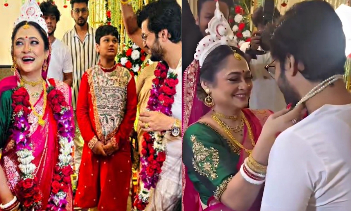 Rupanjana and Ratul Wedding: ছেলেকে সামনে রেখেই মালাবদল, শুভদৃষ্টি, সিঁদুরদান! বিয়ে সারলেন ...
